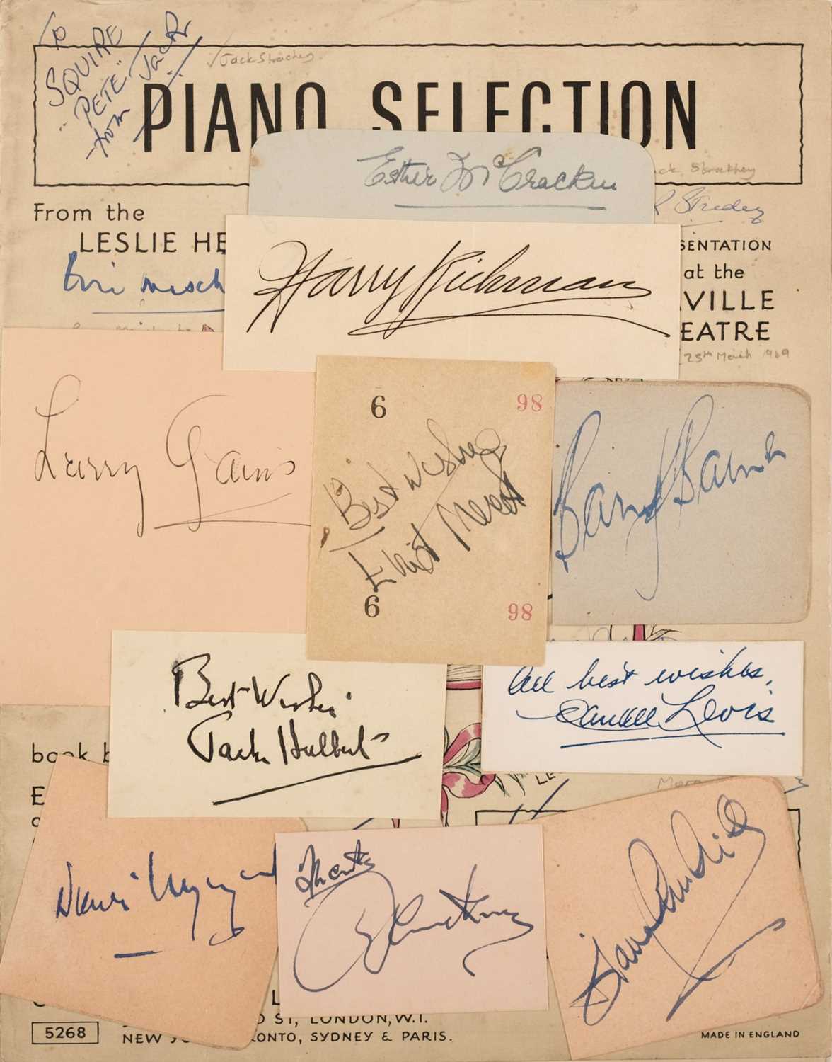Lot 421 - Entertainment Autographs. A collection of