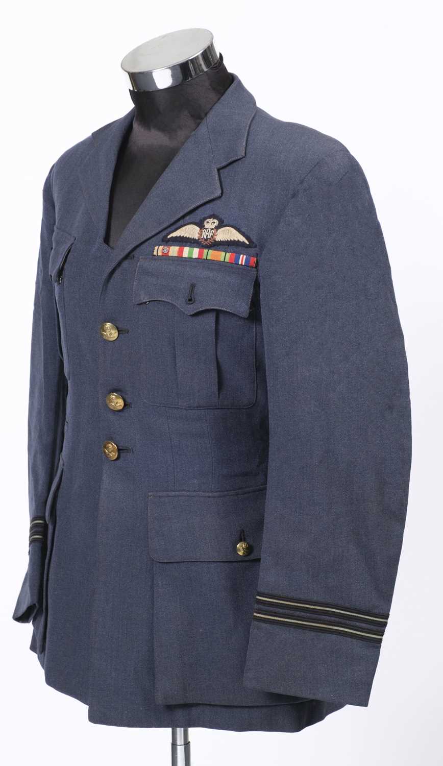 Lot 455 - RAF Uniforms. WWII uniforms including tunics,