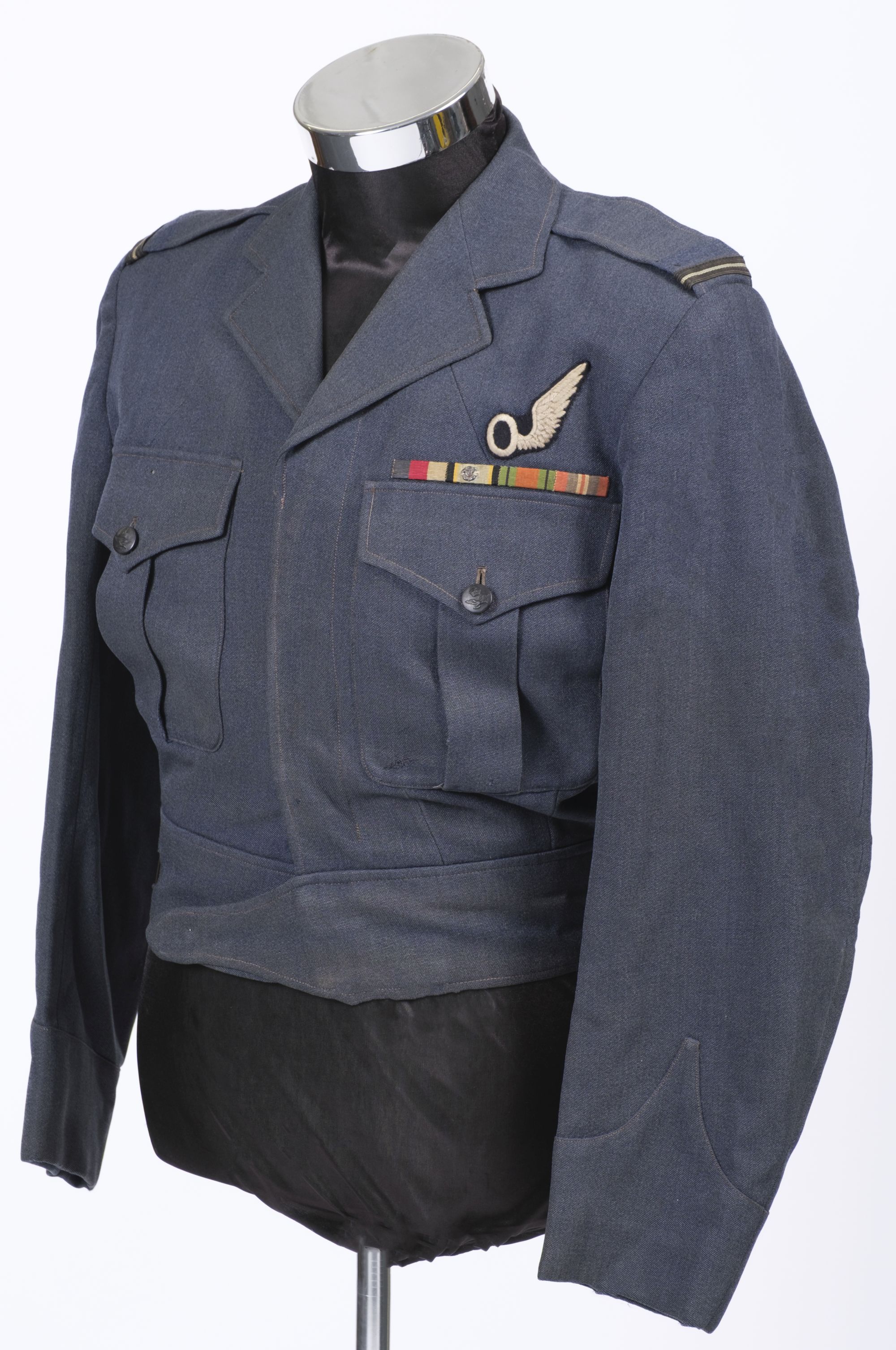 Lot 455 - RAF Uniforms. WWII uniforms including tunics,