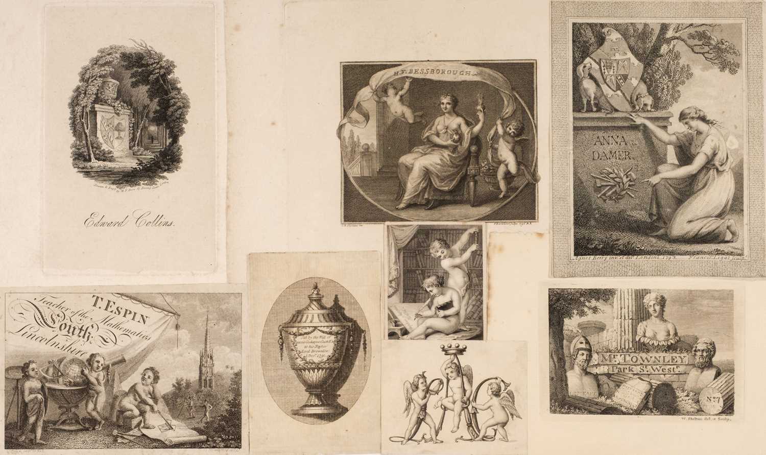 Lot 413 - British Neoclassical Bookplates. A
