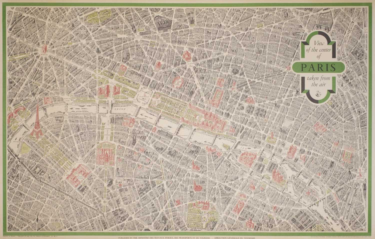 Lot 255 - View of the center of Paris taken from the