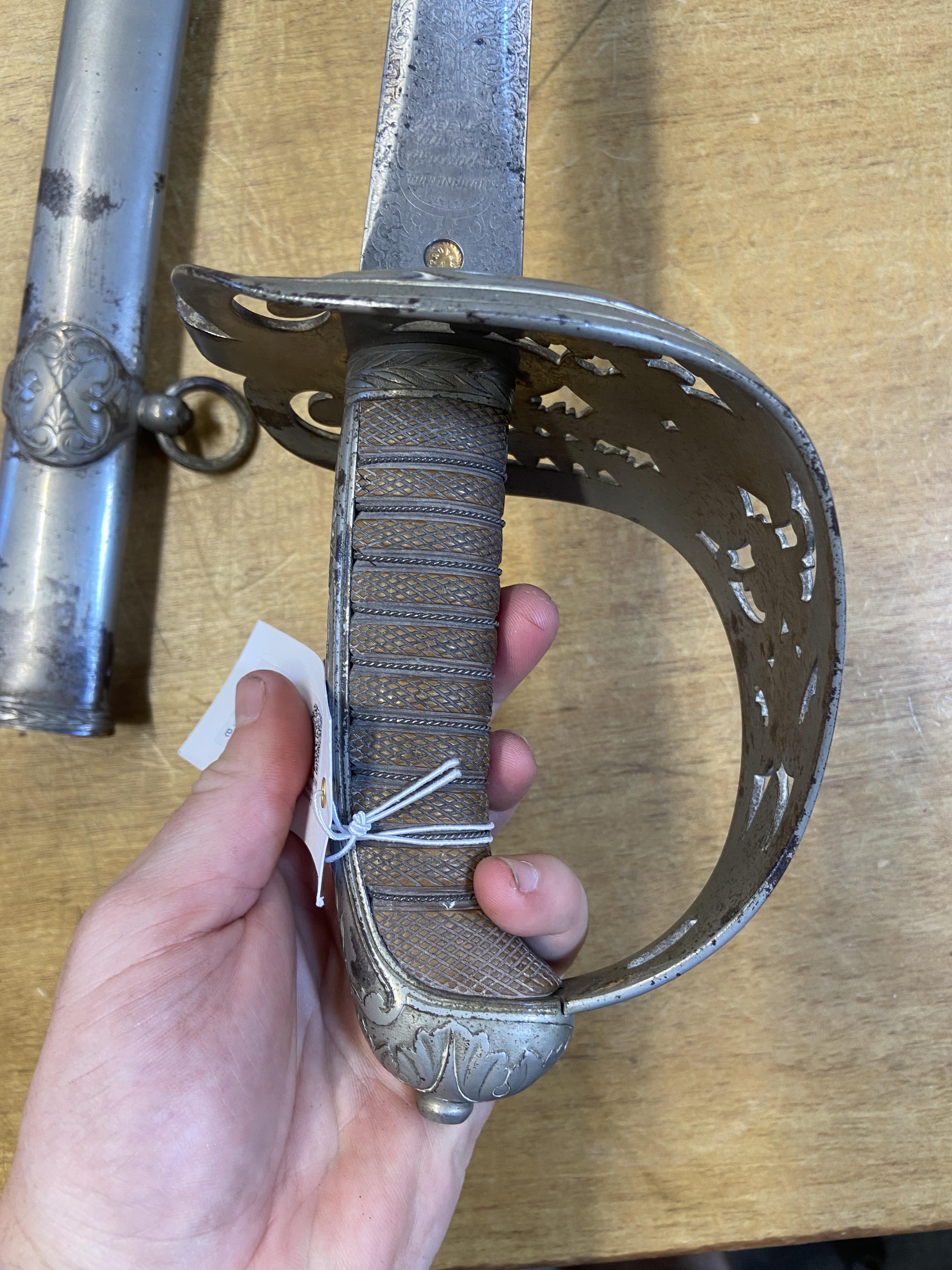 Lot 212 - Sword. A Victorian presentation sword to H.R.