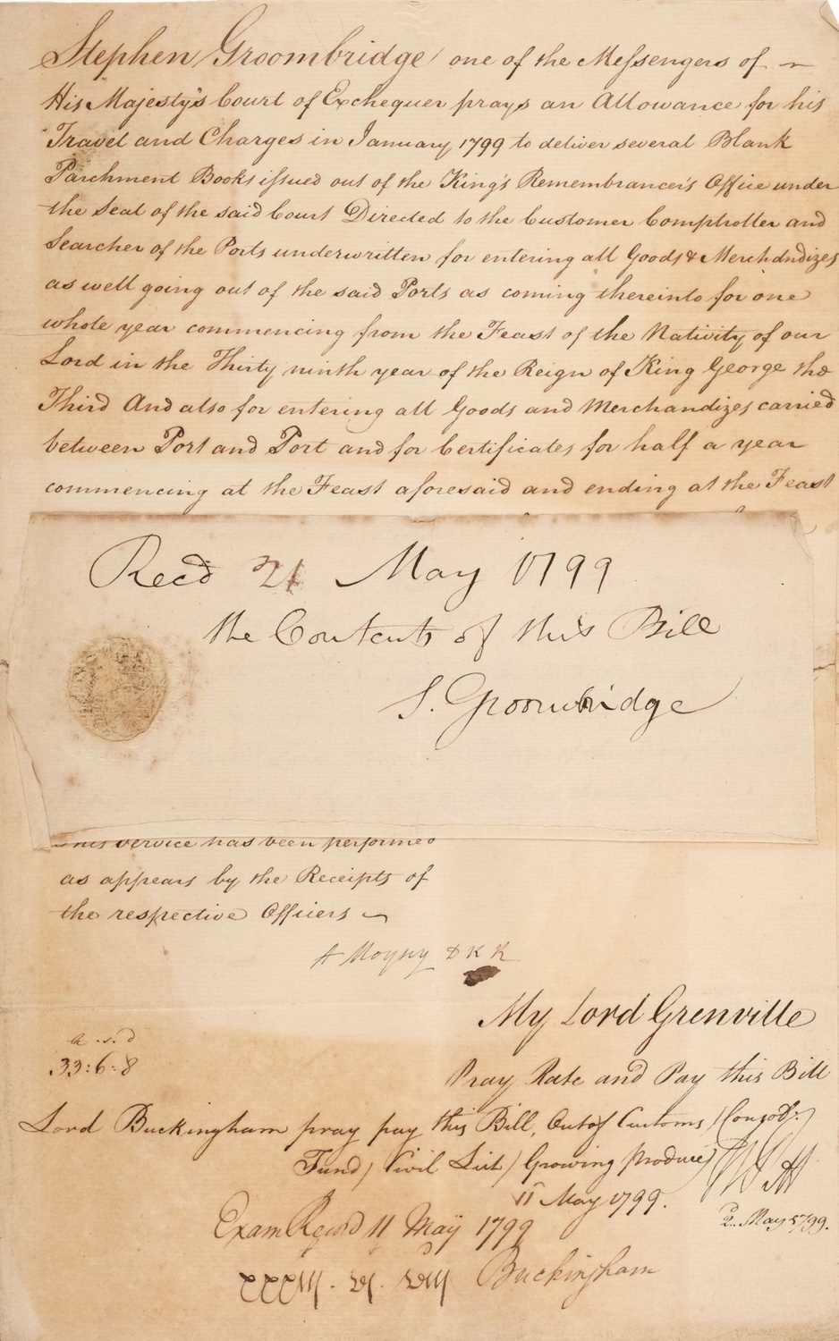 Lot 459 - Pitt (William, (the Younger) 1759-1806),