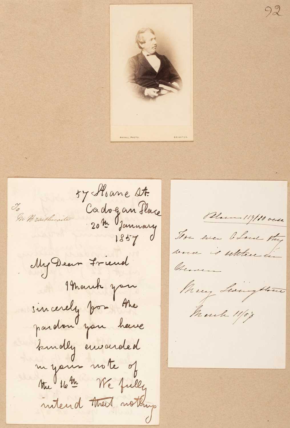 Lot 313 - Livingstone (David, 1813-1873), Scottish