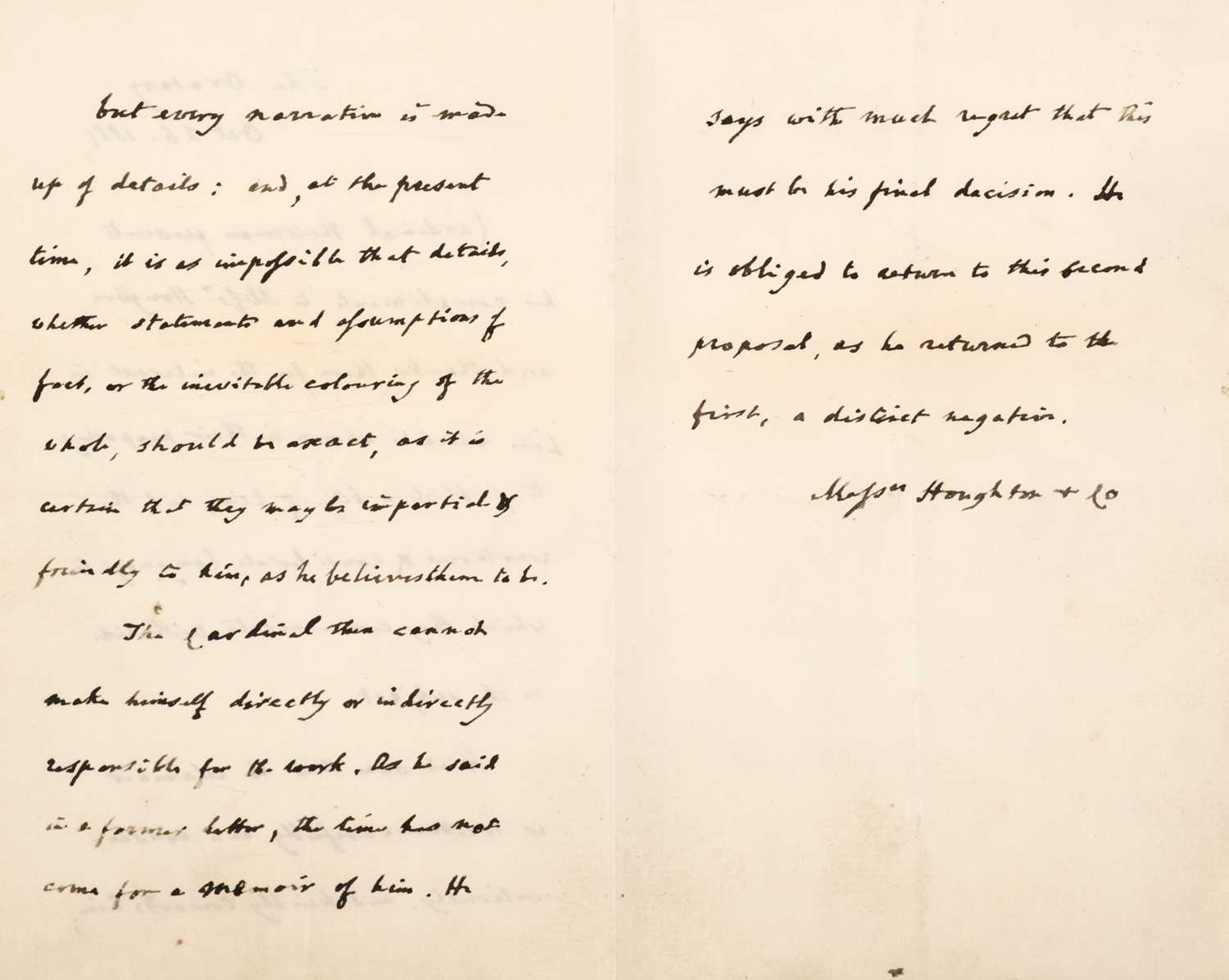 Lot 444 - Newman (John Henry, 1801-1890), English