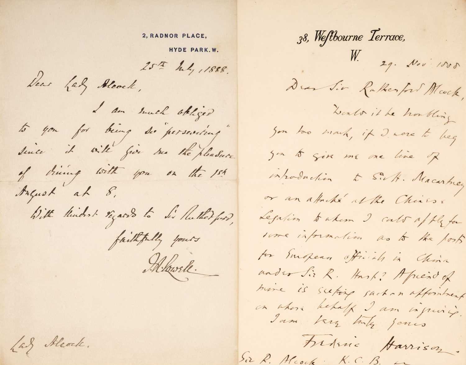 Lot 258 - Alcock (John Rutherford, 1809-1897). An