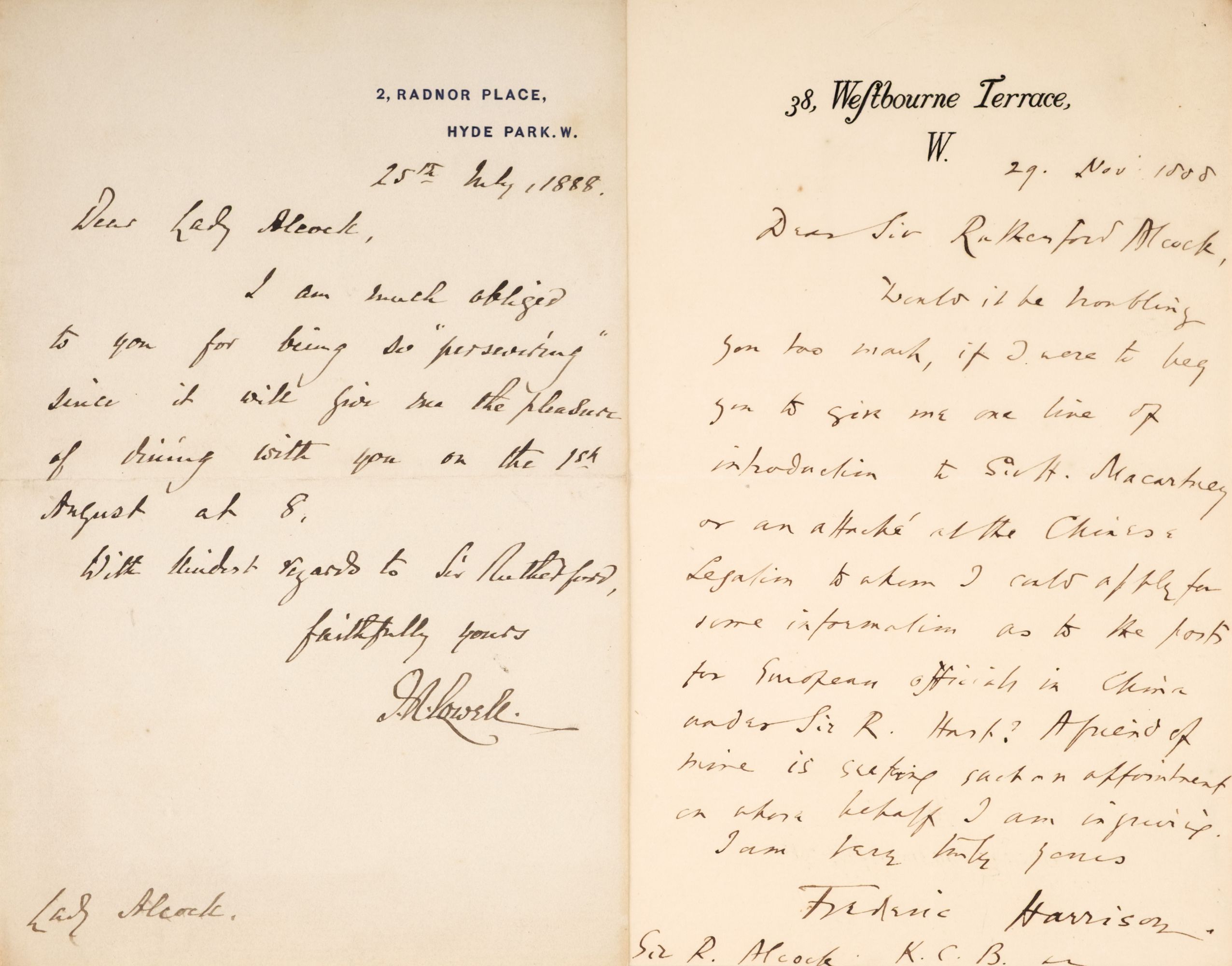 Lot 258 - Alcock (John Rutherford, 1809-1897). An