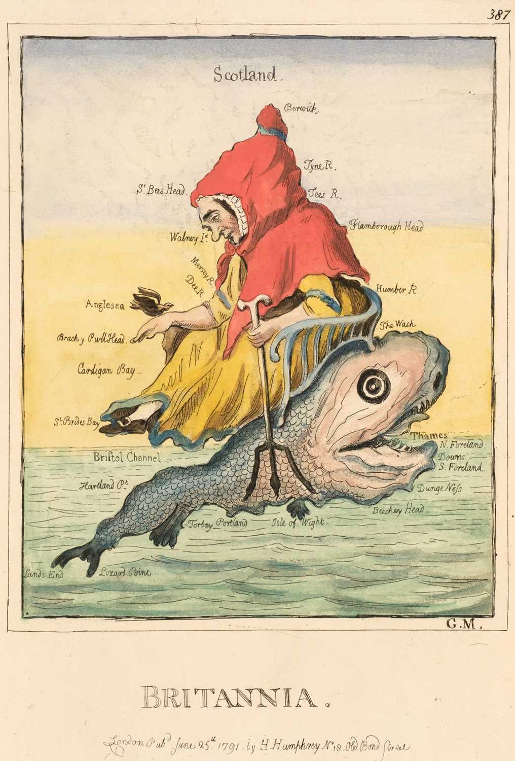 Lot 175 - Gillray (James). 'Britannia', published H.