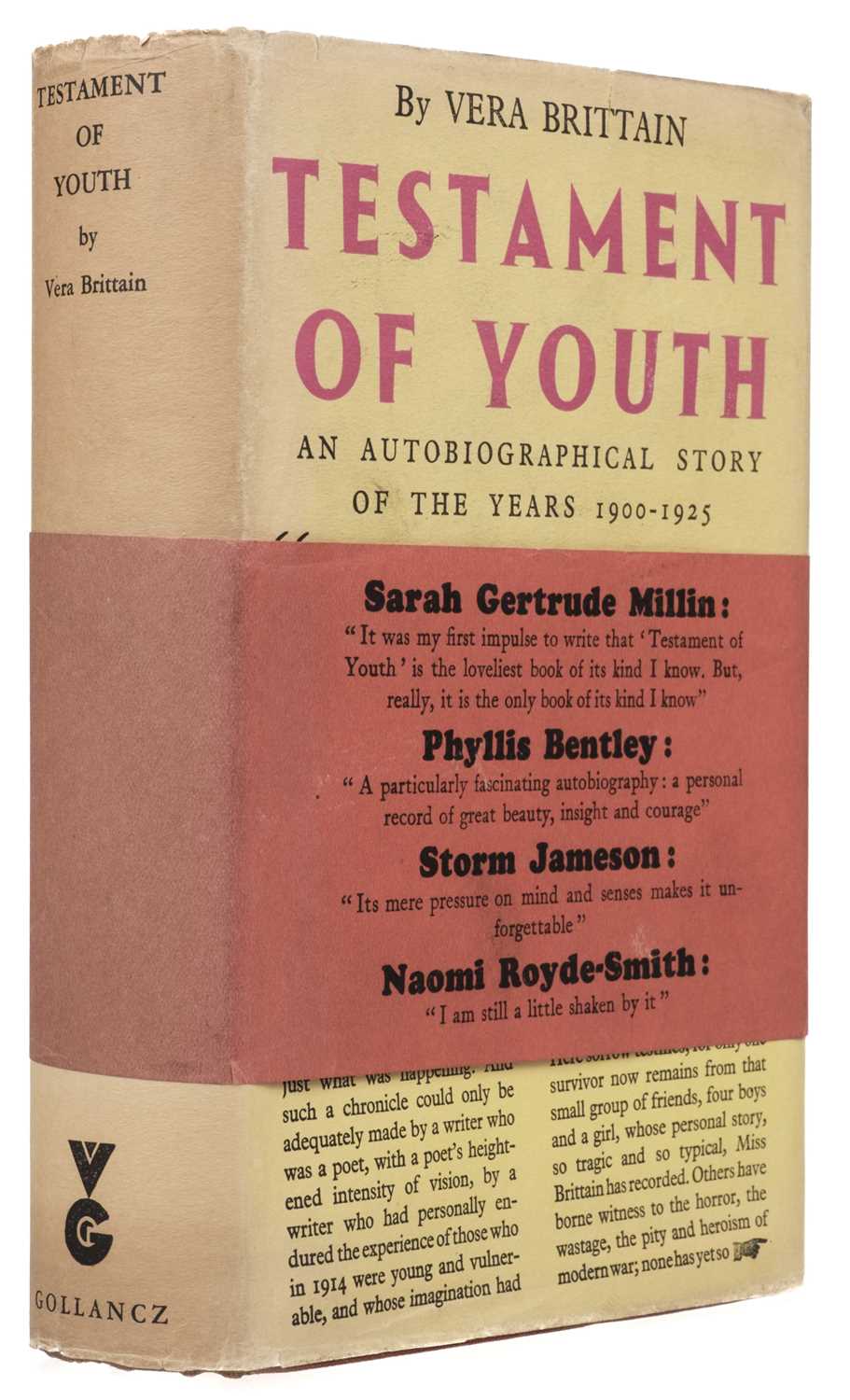 Lot 714 - Brittain (Vera). Testament of Youth, 1st