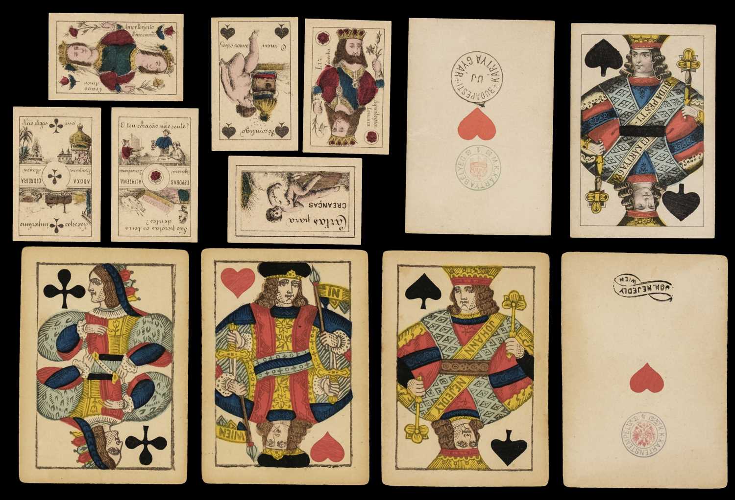 Lot 485 - Austrian playing cards. Vienna pattern I