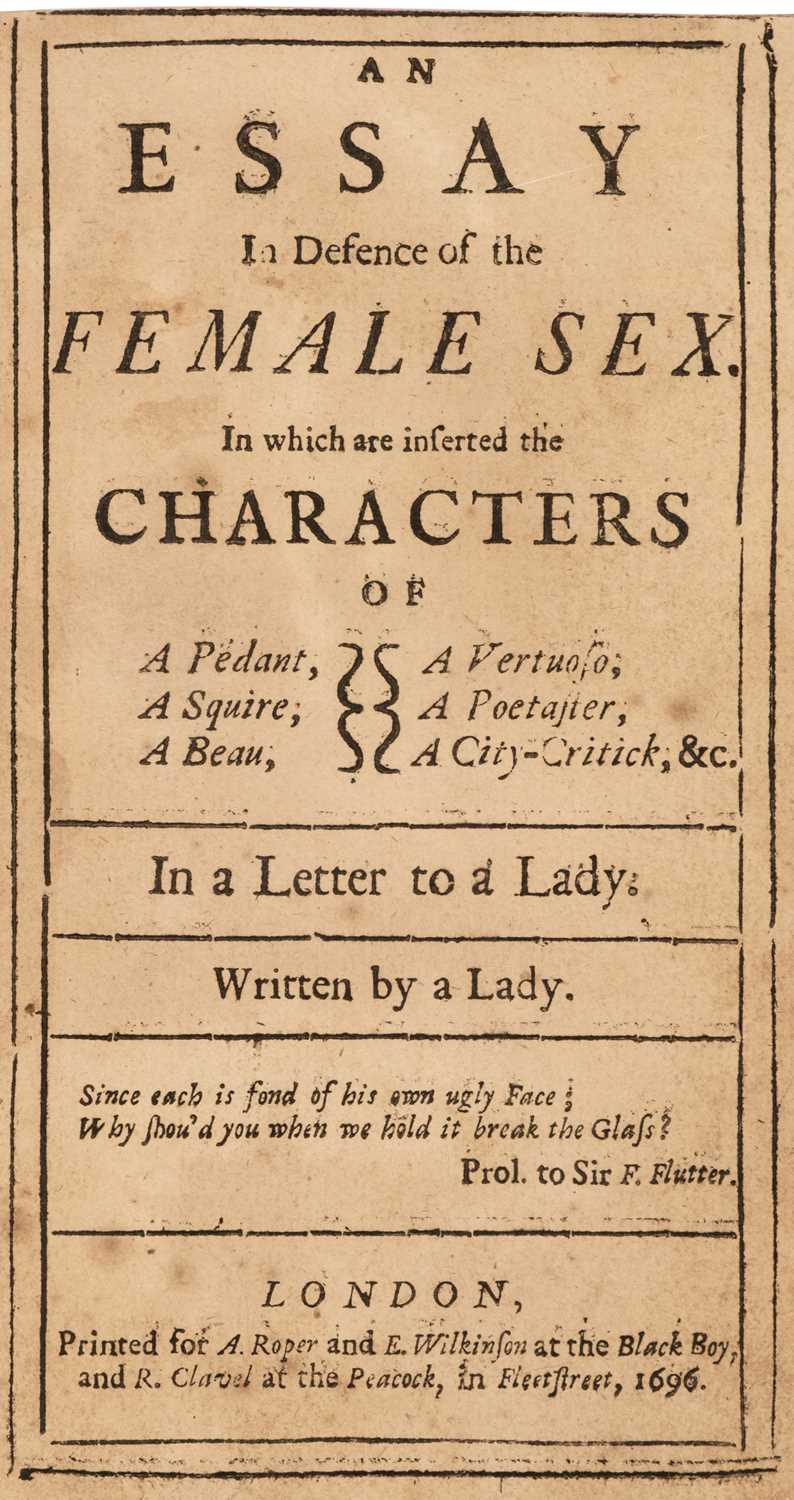 Lot 266 - Drake (Judith). An Essay in Defence of the