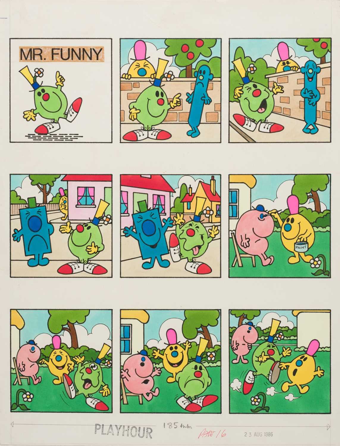 Lot 654 - Children's Annual artwork. A collection of