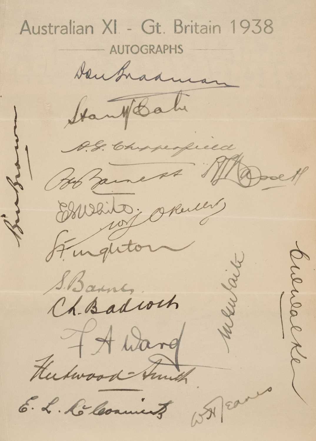 Lot 276 - Cricket Autographs. A small autograph album,