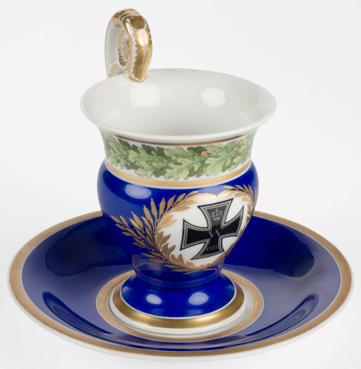Lot 307 - Prussia. A fine WWI period KPM porcelain cup
