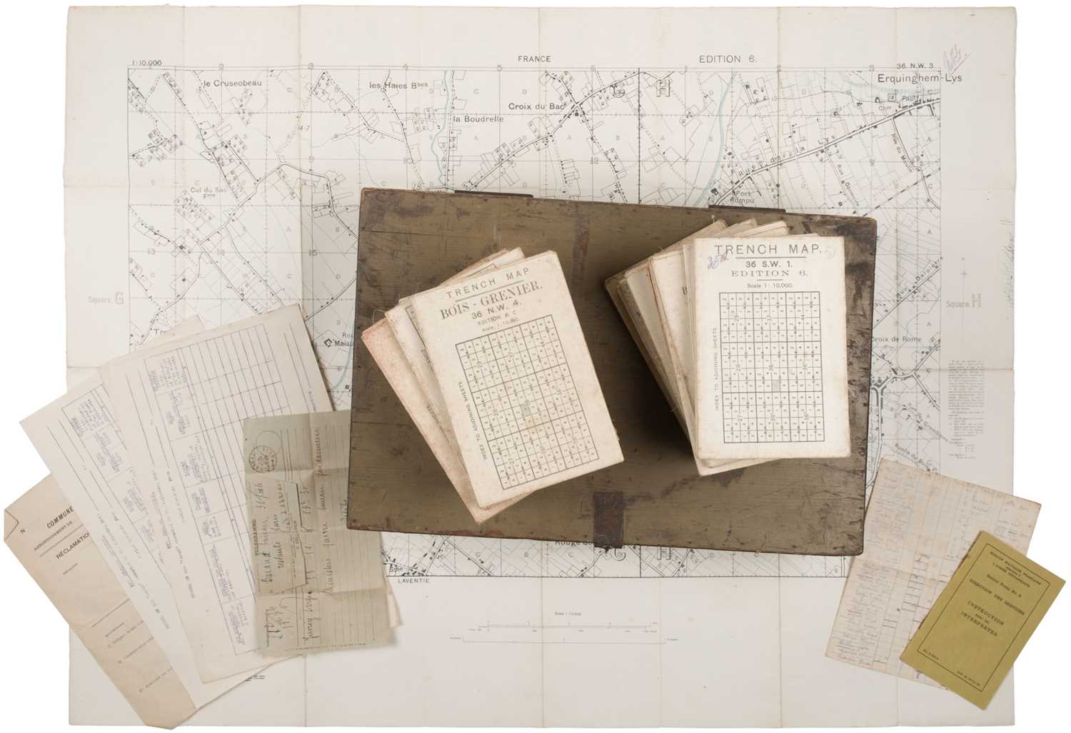 Lot 247 - Trench maps. WWI British trench maps, 27