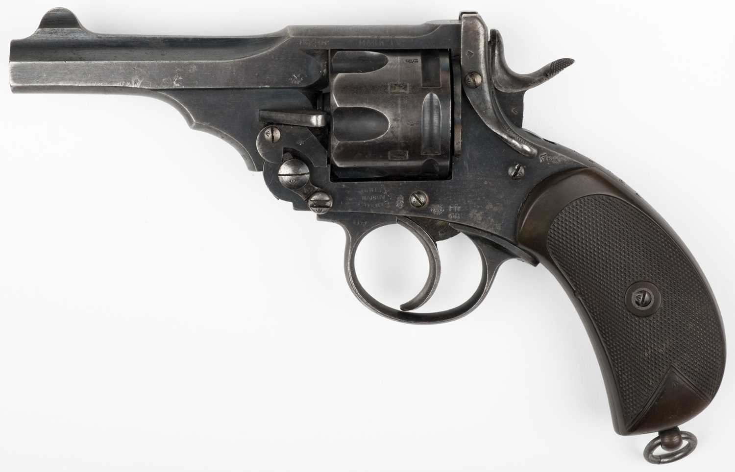 Lot 362 - Revolver. A Webley Mark IV .455 revolver