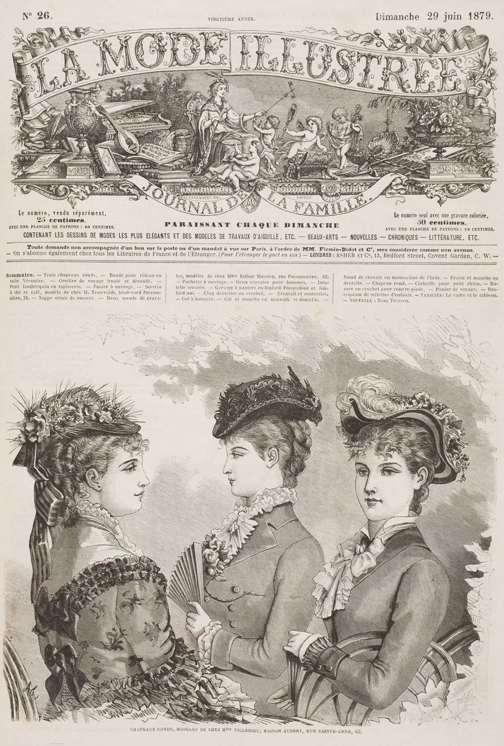 Lot 400 - Fashion. La Mode Illustrée Journal de la