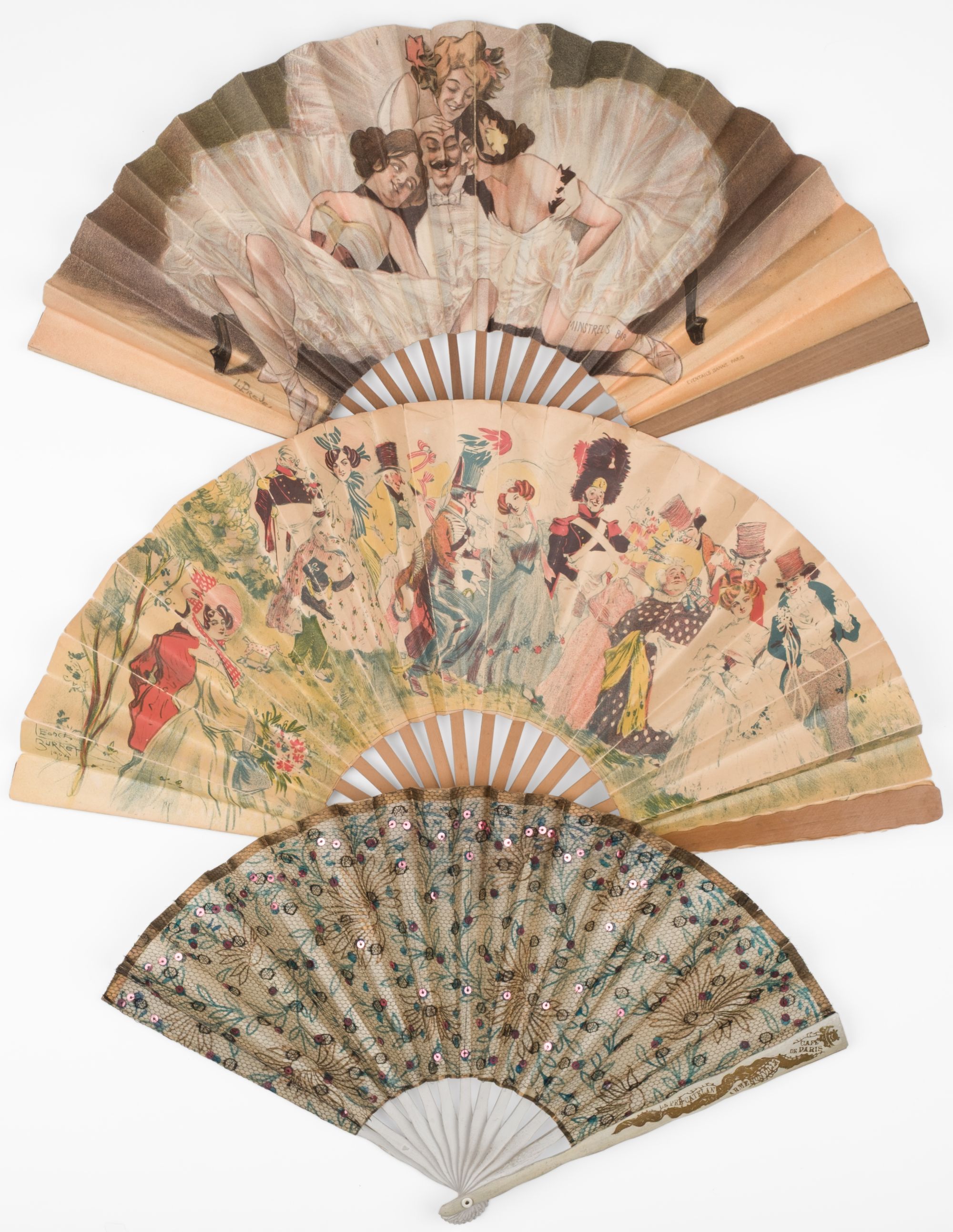 Lot 551 - Advertising Fan. French restaurant
