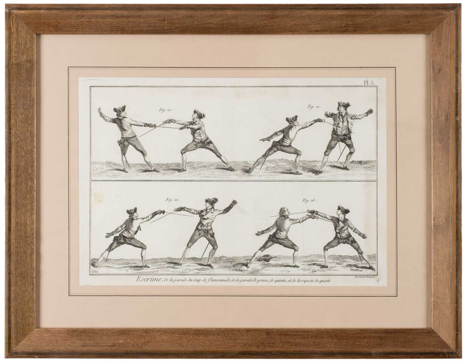 Lot 230 - Fencing. Angelo (Domenico), Eight engravings