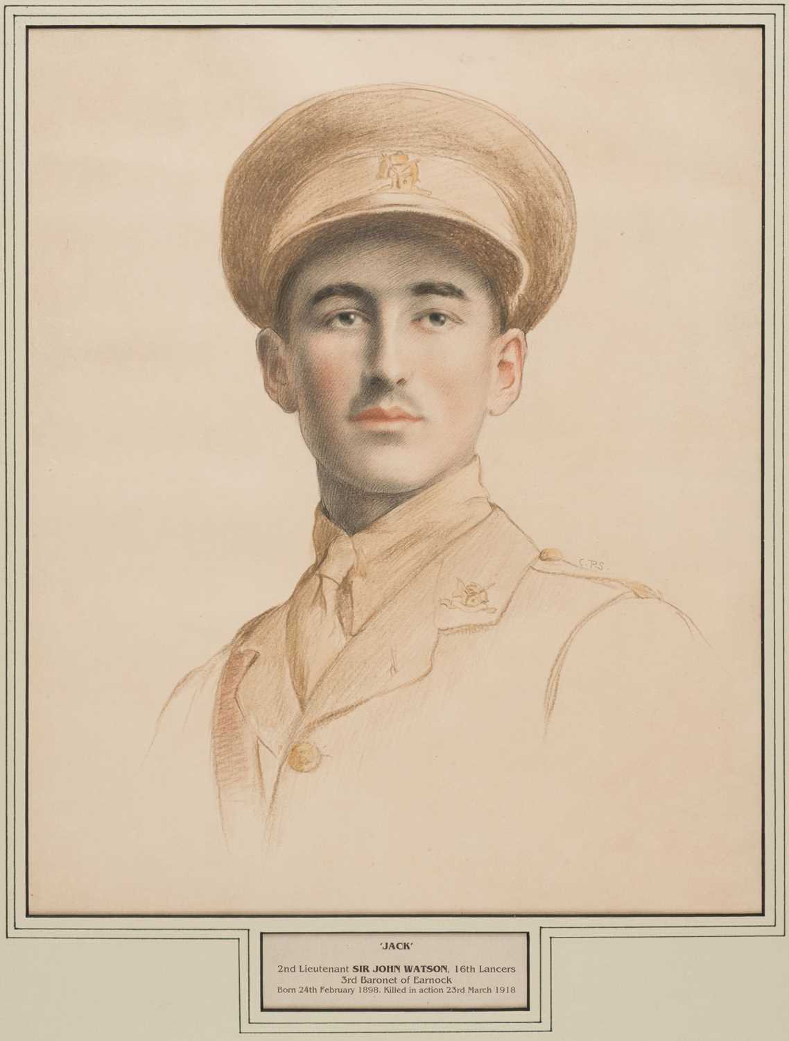 Lot 287 - World War One. Portrait of 2nd Lieutenant
