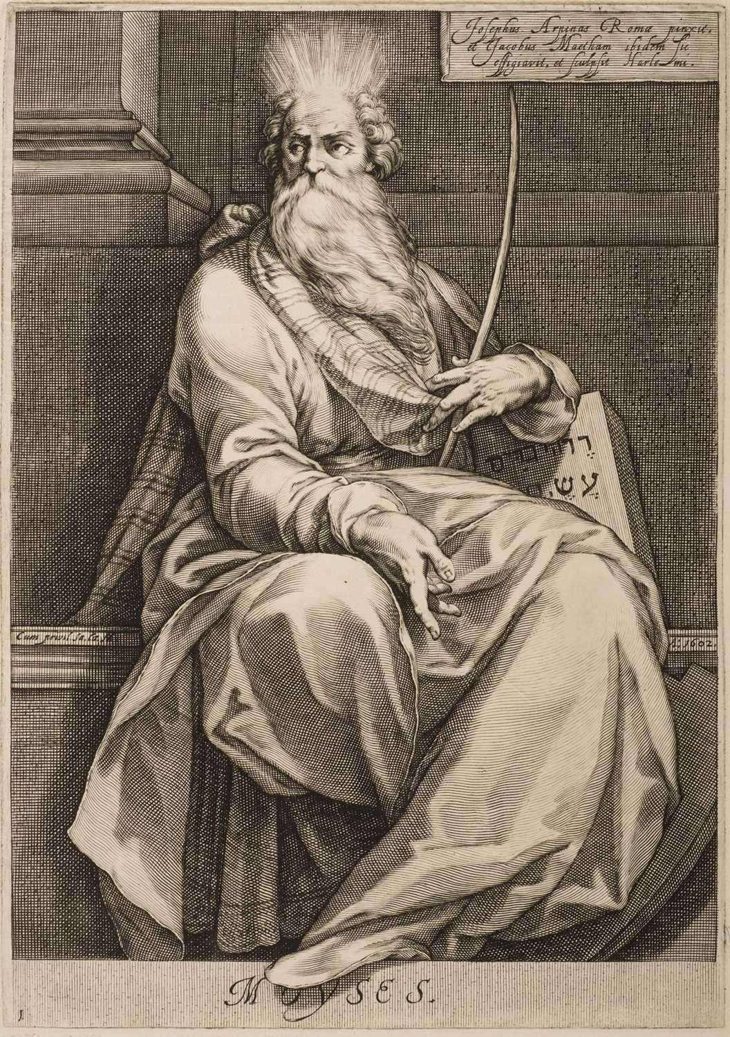 Lot 69 - Matham (Jacob, 1571-1631). Moses, after