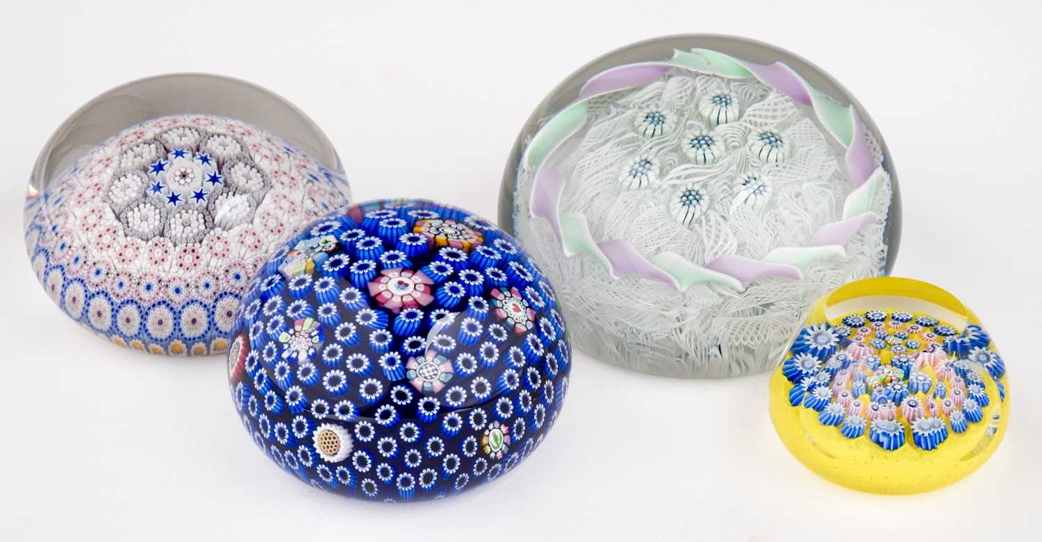 Lot 623 - Paperweights. Mike Hunter and John Deacons