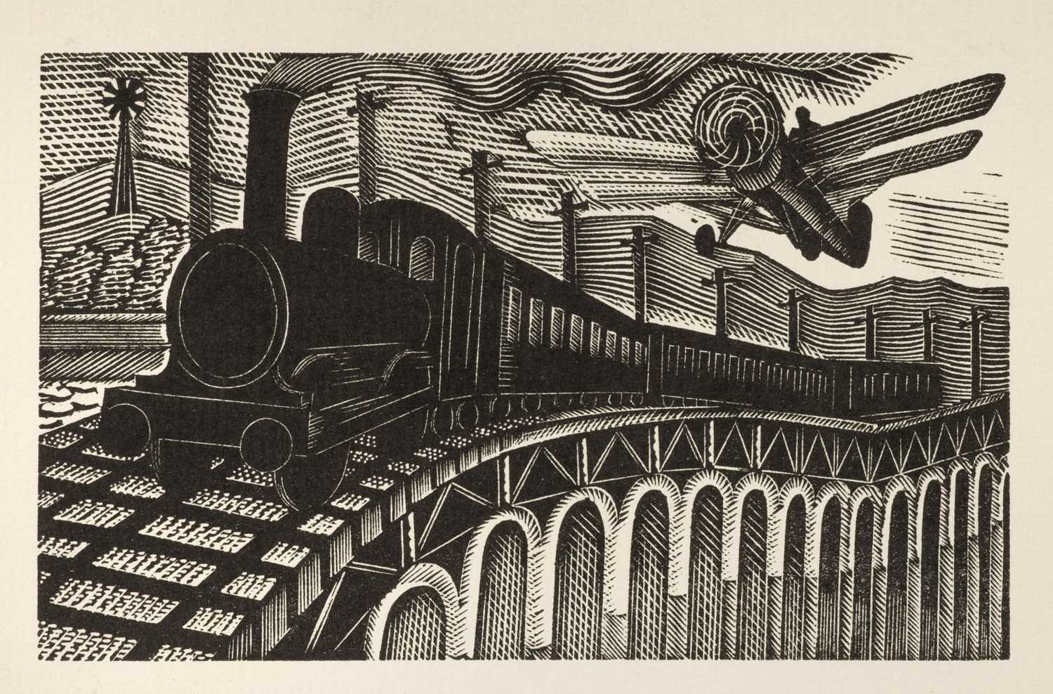 Lot 365 - Ravilious (Eric, 1903-1942). Steam train and