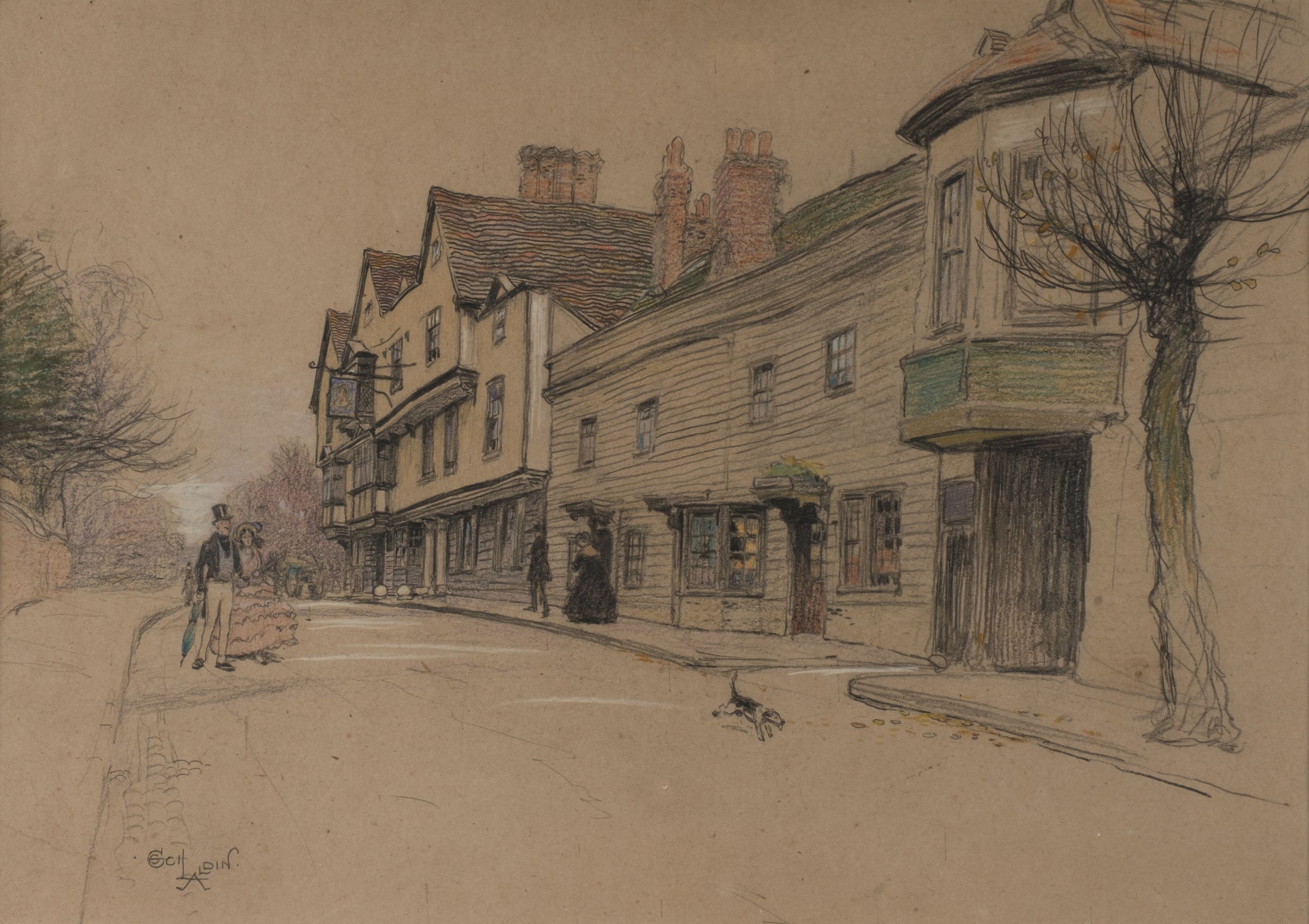 Lot 155 - Aldin (Cecil, 1870-1935). The Kings Head Inn,