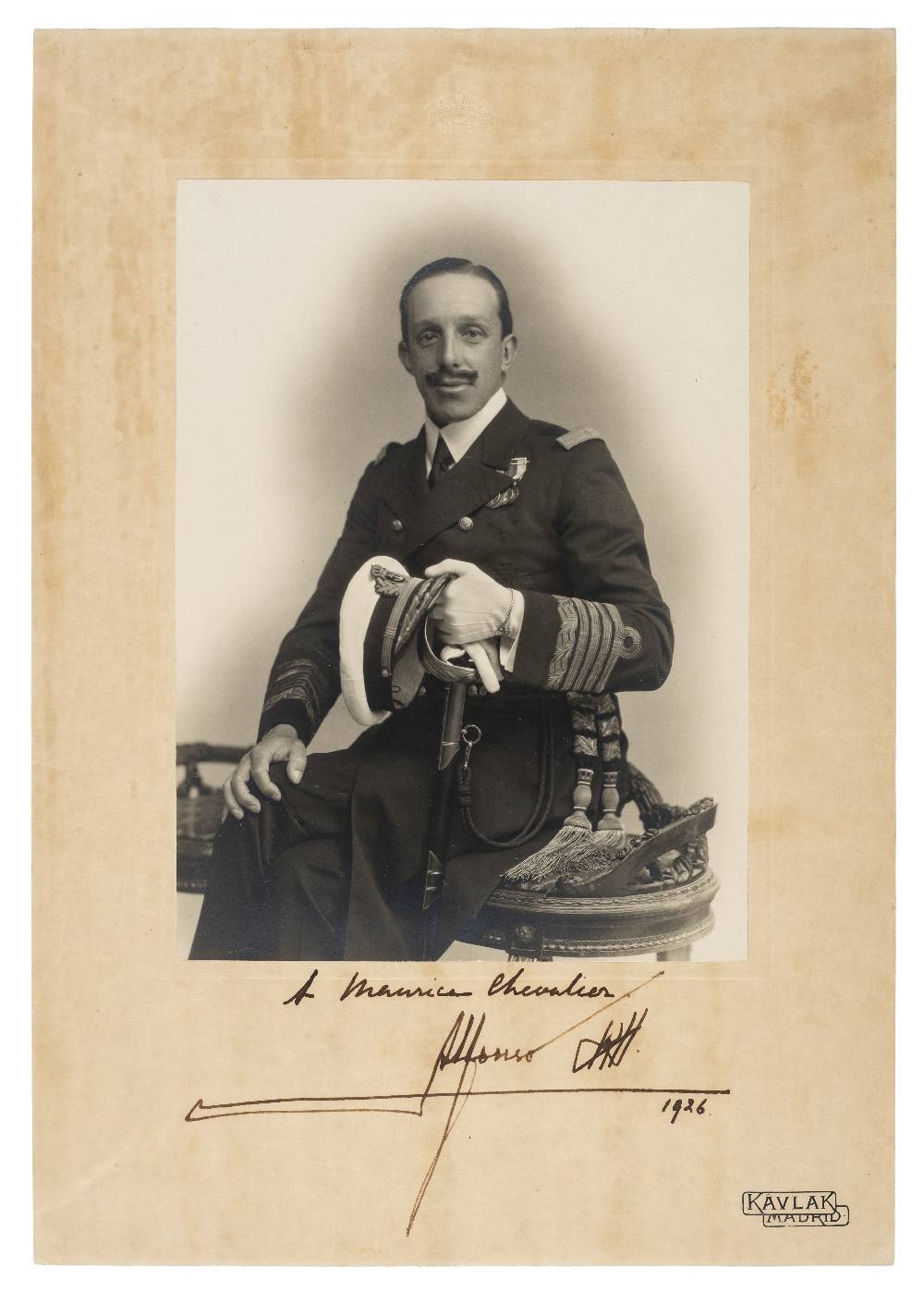 Lot 870 - Alfonso XIII, 1886-1941, King of Spain