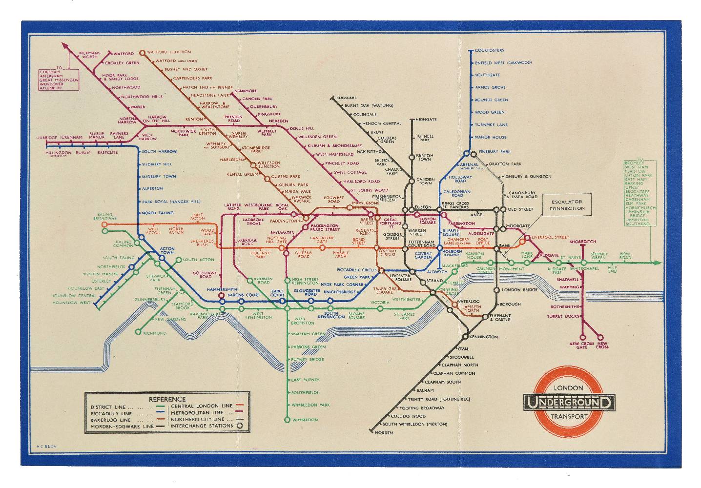 Lot 160 - Underground map.