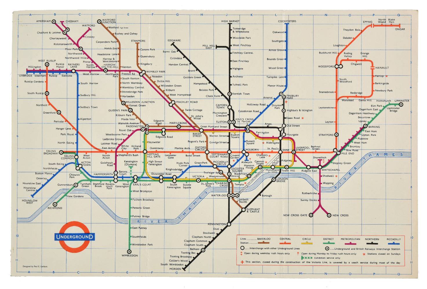 Lot 163 - Underground map.