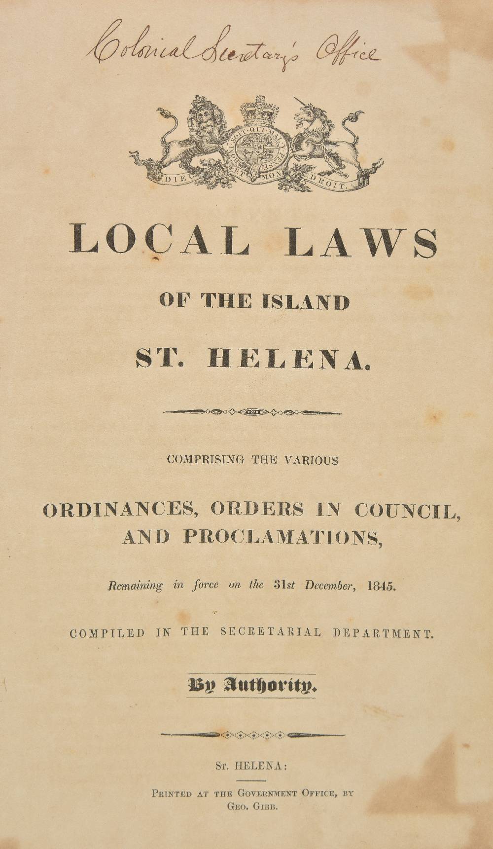 Lot 244 - St Helena.